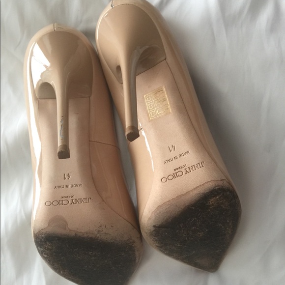 Jimmy Choo | Shoes | Jimmy Choo Bone Color Heels Abel Style | Poshmark